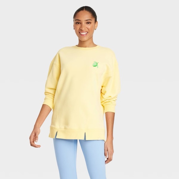 JoyLab | Tops | Joylab Amalfi Coast Graphic French Terry Oversize ...